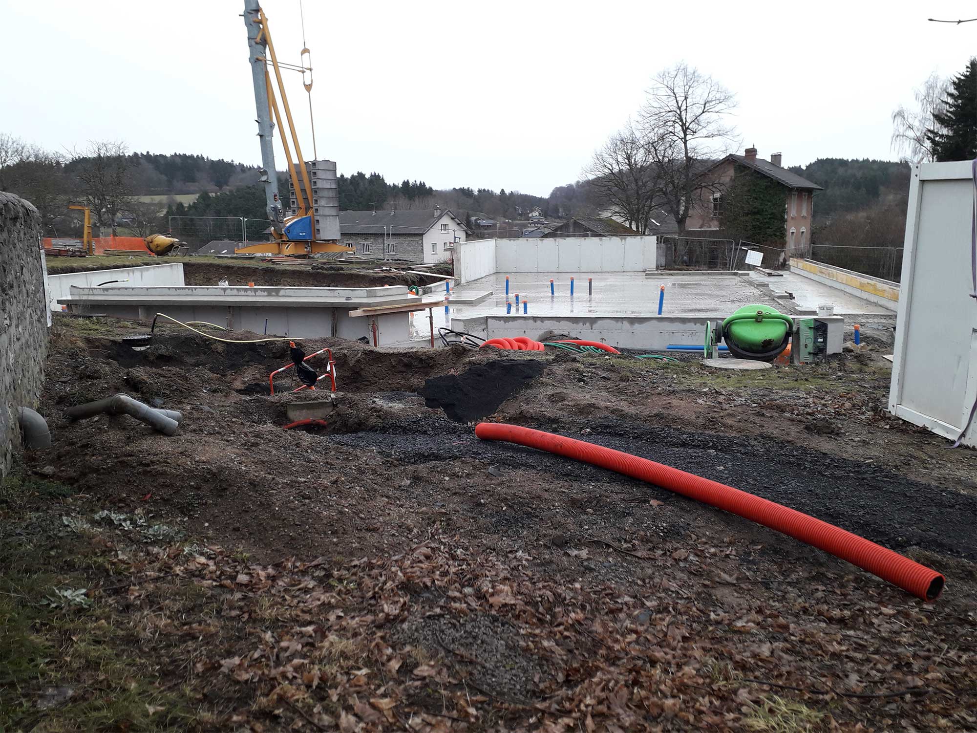 Avancée des travaux intercommunaux de la crèche du Mazet St-Voy et de ...