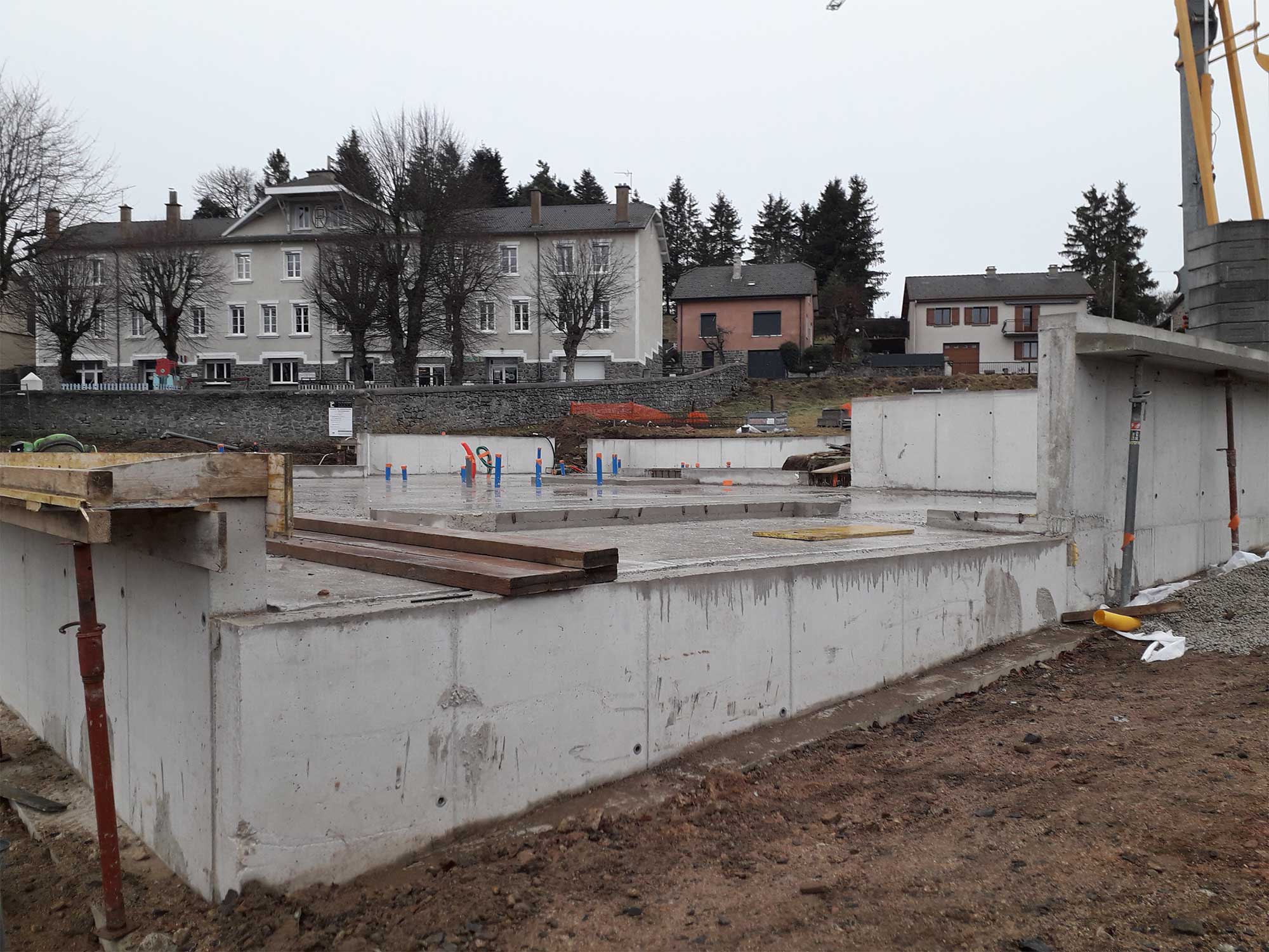Avancée des travaux intercommunaux de la crèche du Mazet St-Voy et de ...